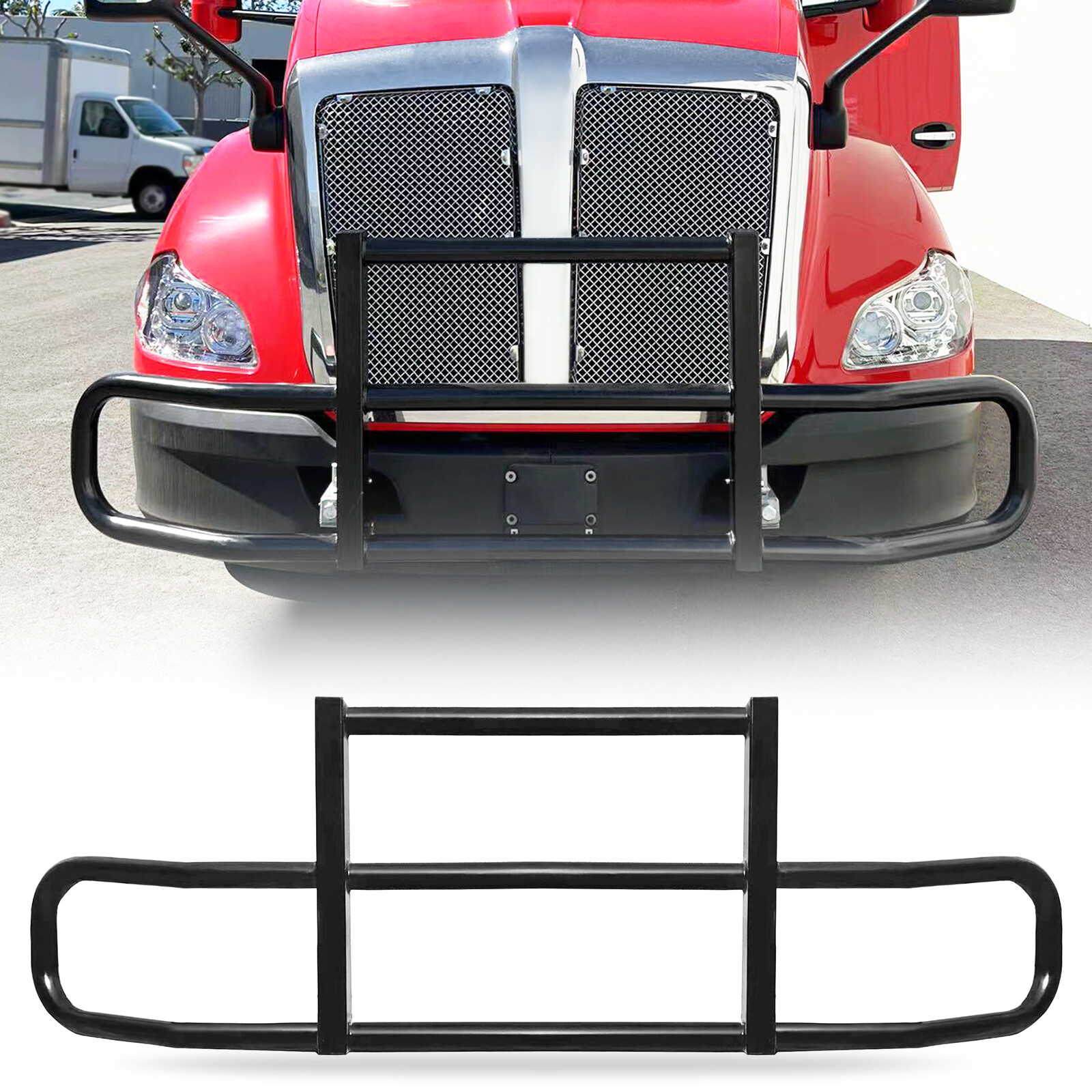 VIMGUARD Front Deer Guard+Brackets for Volvo VNL/Cascadia/ Kenworth ...