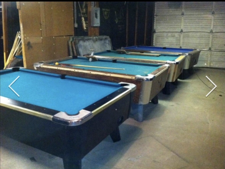 7 FT COIN OPERATED COMMERCIAL POOL TABLES = VALLEY-DYNAMO-GREAT ...