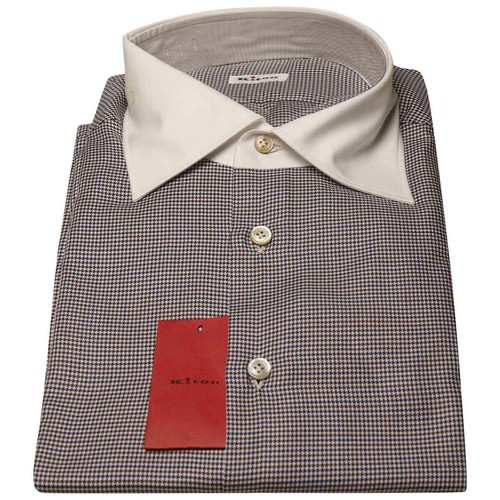 CAMICIA KITON 100% COTONE TAGLIA 17 US 43 EU S21C4641 | eBay