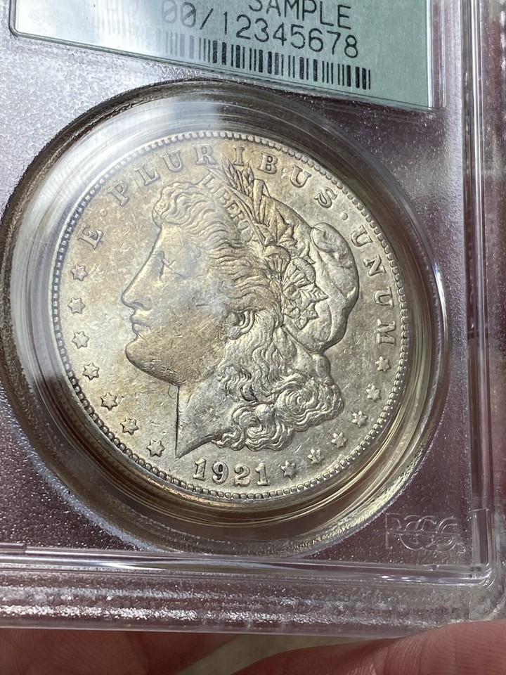1921 S PCGS Morgan Silver Dollar US Mint Coin 1921-S OGH Sample Holder ...