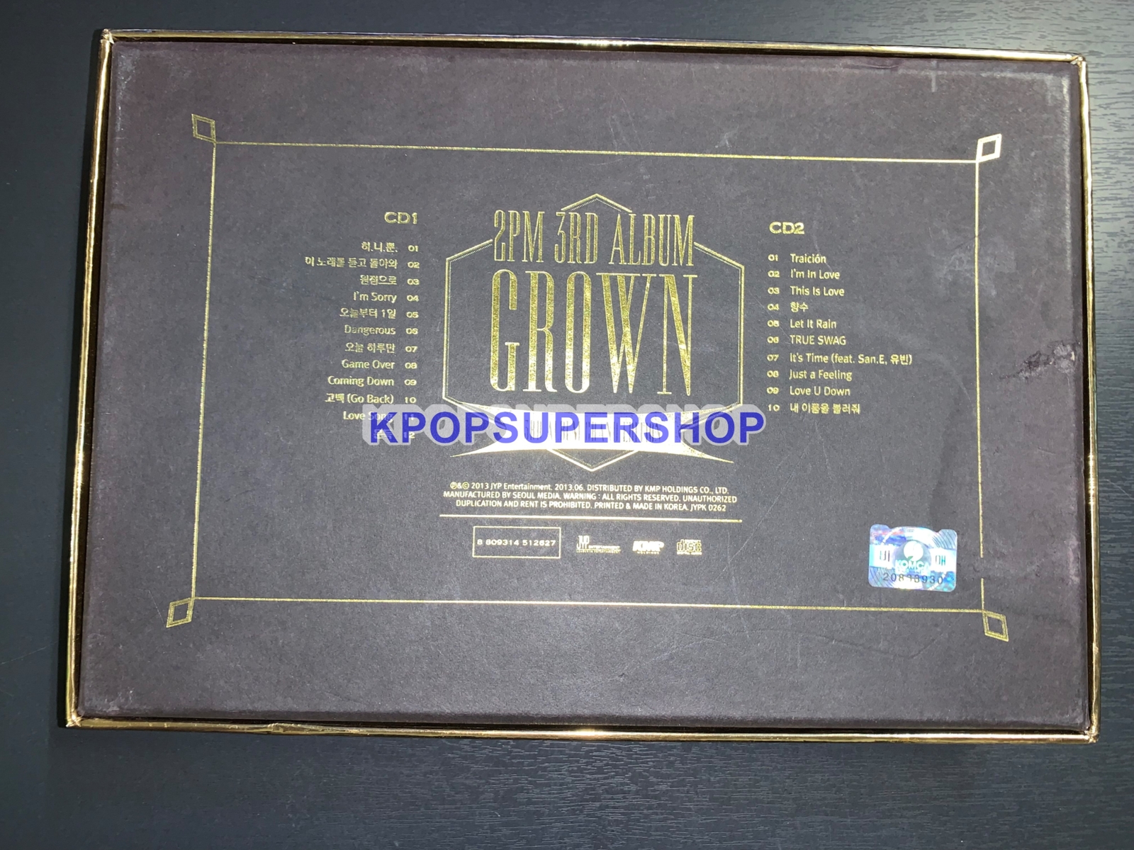 2PM 3rd Album Grown Grand Edition Autographed Signed 2 CD Promo Good ...