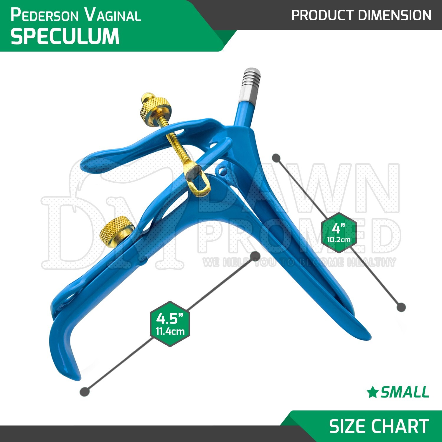 Blue Coated LLETZ LEEP Pederson Speculum 3 Pcs Set OB/GYN Instrument ...