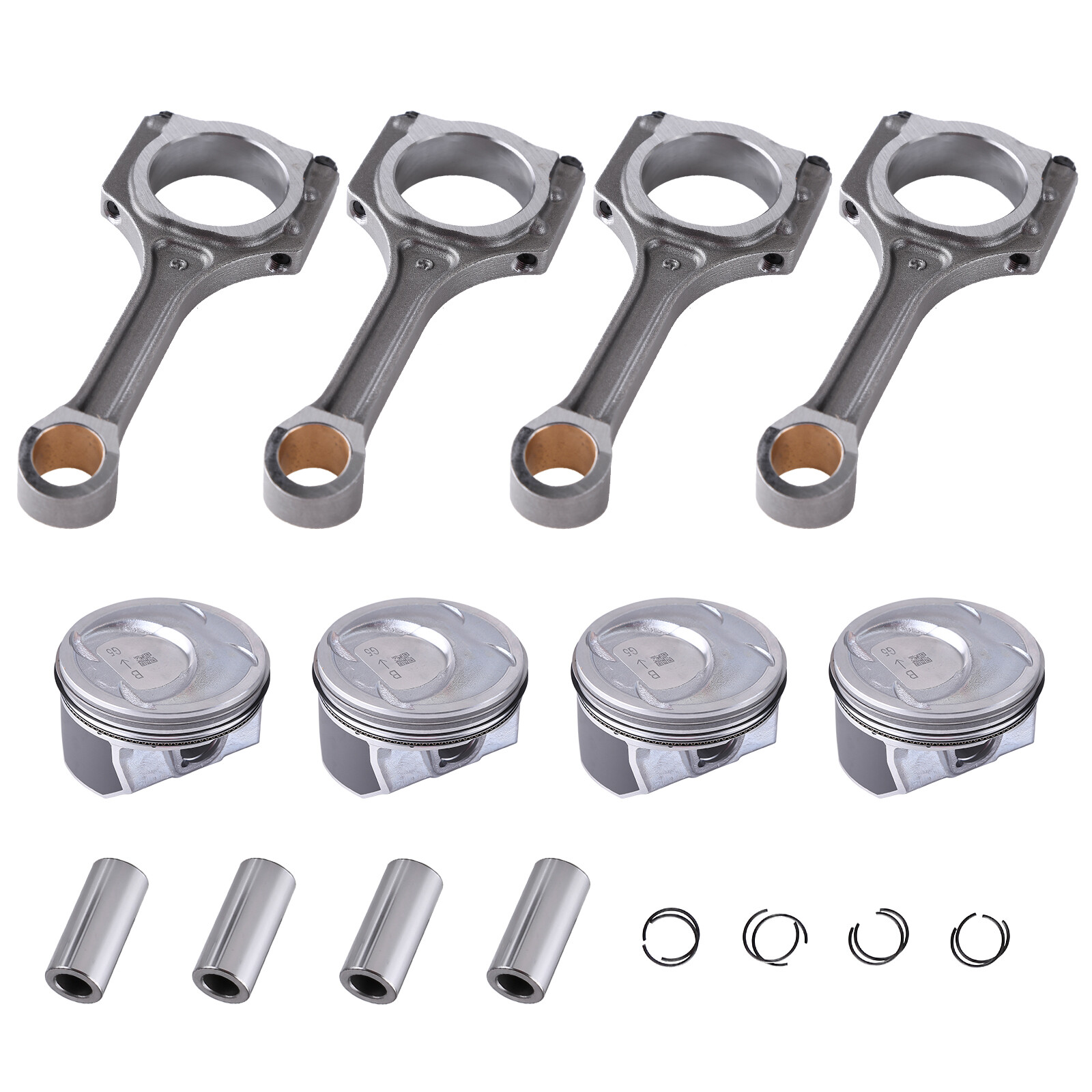 NEW 4x Connecting Rod Piston Kit ForHyundai Sonata Sorento Optima 11-19 ...