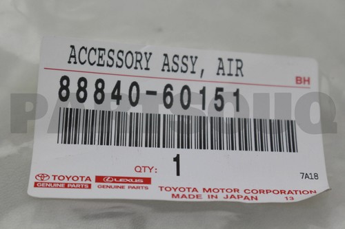 8884060151 Genuine Toyota ACCESSORY ASSY, AIR CONDITIONER 88840-60151 ...