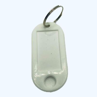 25 X RS PRO 495-284 Key Tags Plastic Key Rings ID Tags Name Label Key ...