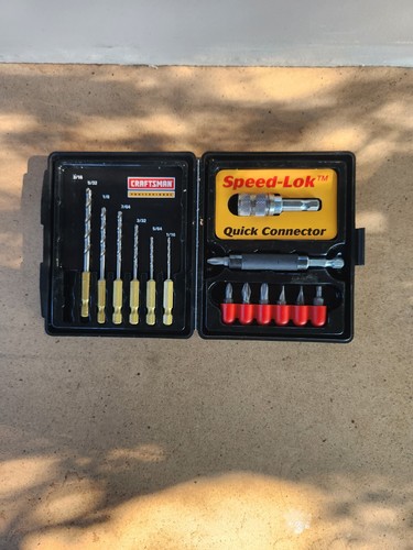 Vintage Craftsman Professional Speed-Lok Quick Connector Drill Bit Set ...