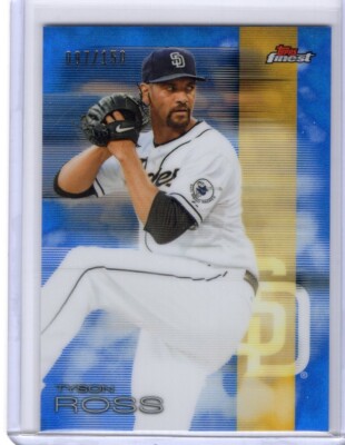 Topps 2016 Finest No. 34 - Tyson Ross - Blue - 097/150 - San Diego ...