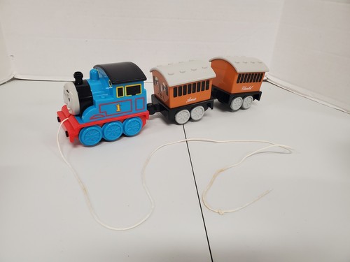Pull Along String Thomas Tank Engine Clarabel & Annie Tomy 1998 With ...