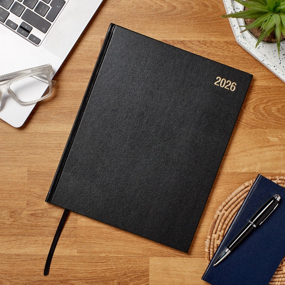 Quarto Desk Diary Week To View With Appointments Planner Hard Cover ...