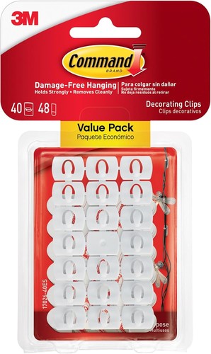 Decorating Clips Damage Free Wall Clips for Hanging Lights | eBay