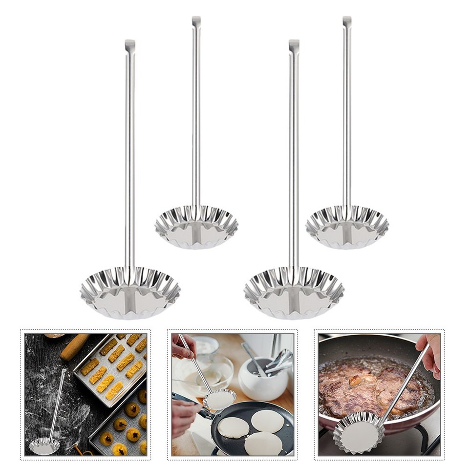 4 Pcs Stainless Steel Pancakes Mold Spoon Spoons for Making Meat Pie ...