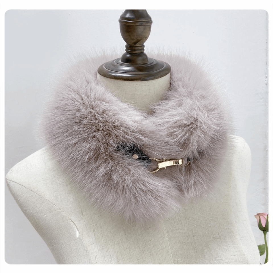Soft Neck Collar Fluffy Coat Fake Collar Fashion Plush Scarf | eBay ...