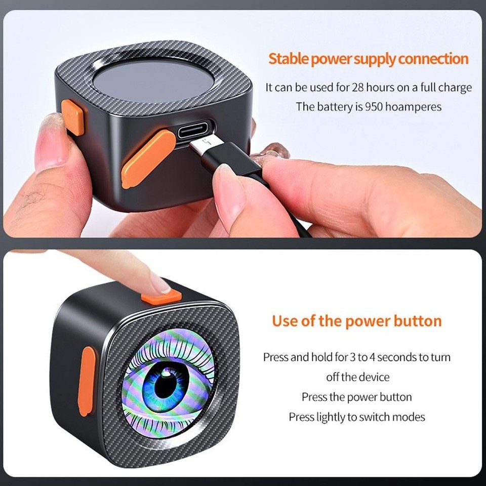 Bicycle Devil Eye Light Tail Light Devil's Eyes Waterproof Bike Lights ...