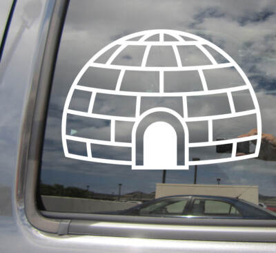 Igloo Native America Eskimo Car Truck Bumper Vinyl Decal Sticker 10195 ...