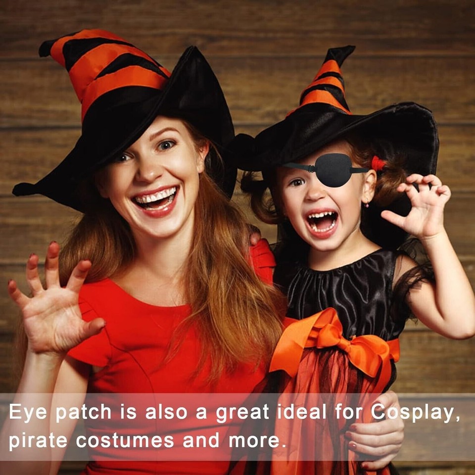 2× Adjustable 3D Eyepatch Right or Left One Eye Cover Lazy Eye Adults ...