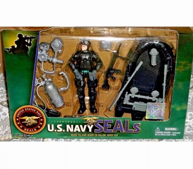 U.S. Navy Seals Playset with 1 figure, Recon Raft with Oars & Access ...