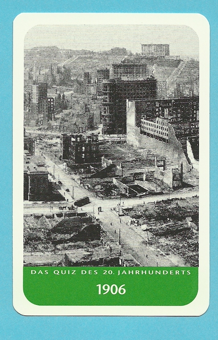 San Francisco Earthquake 1906 Cool Collector Card Europe | eBay