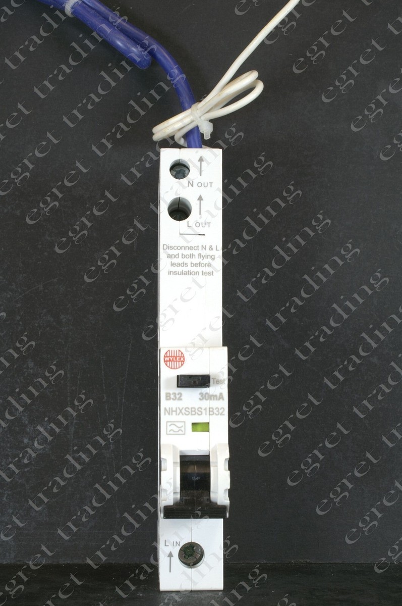Curve B Circuit Breaker Wylex 32 Amp Type B RCBO Safety Switch – 1-Pole ...