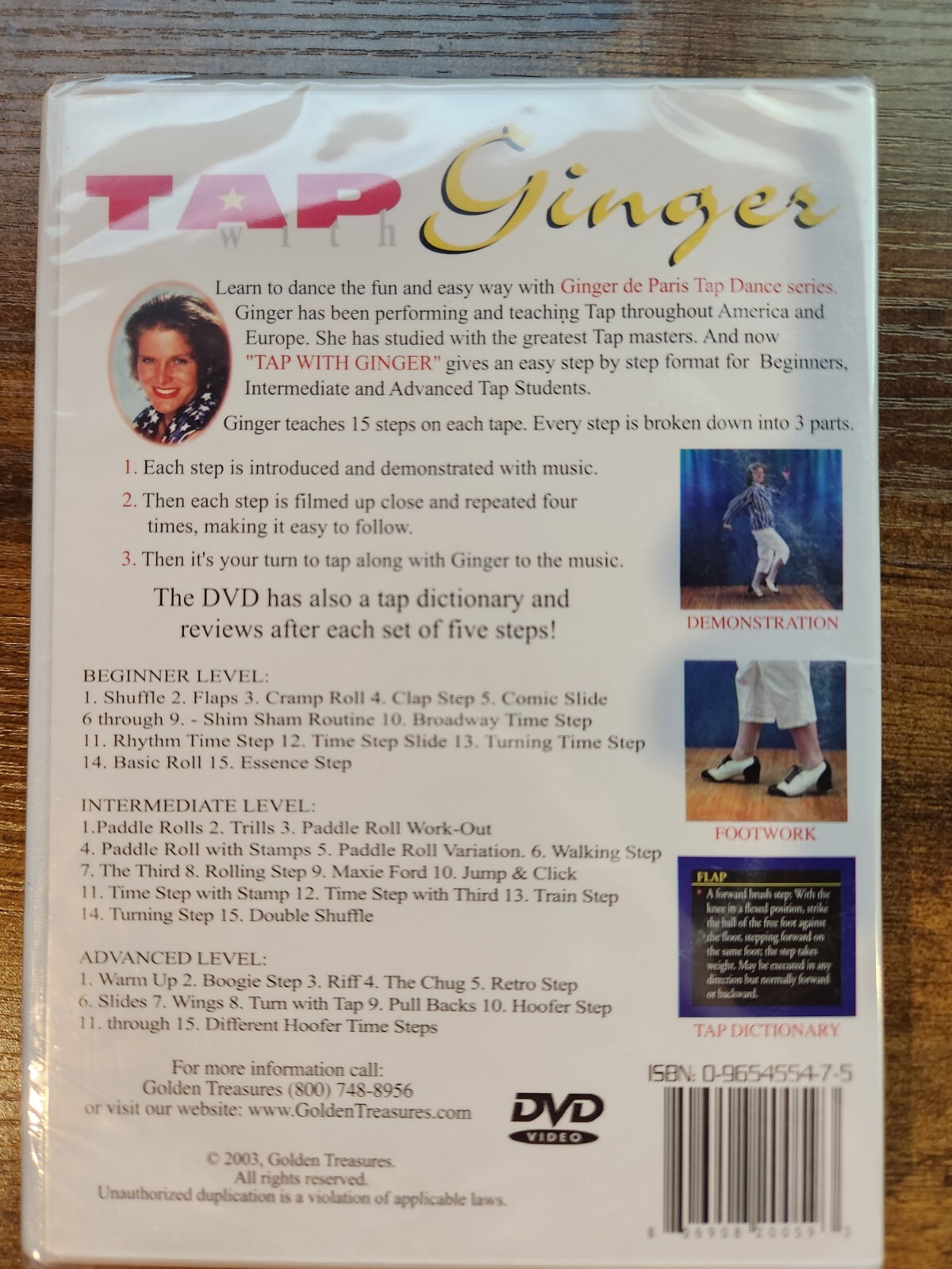 Tap With Ginger - Beginner, Intermediate, and Advanced (DVD, 2003) for ...