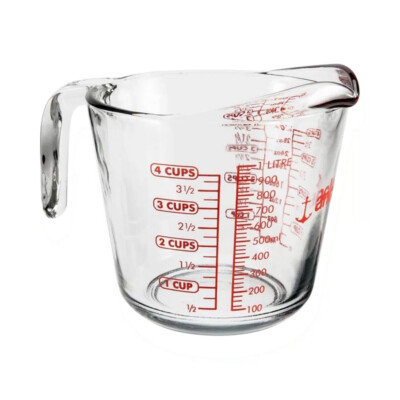 Anchor Hocking Measuring Jug - Glass Measuring Cup/Pints/Millilitre ...