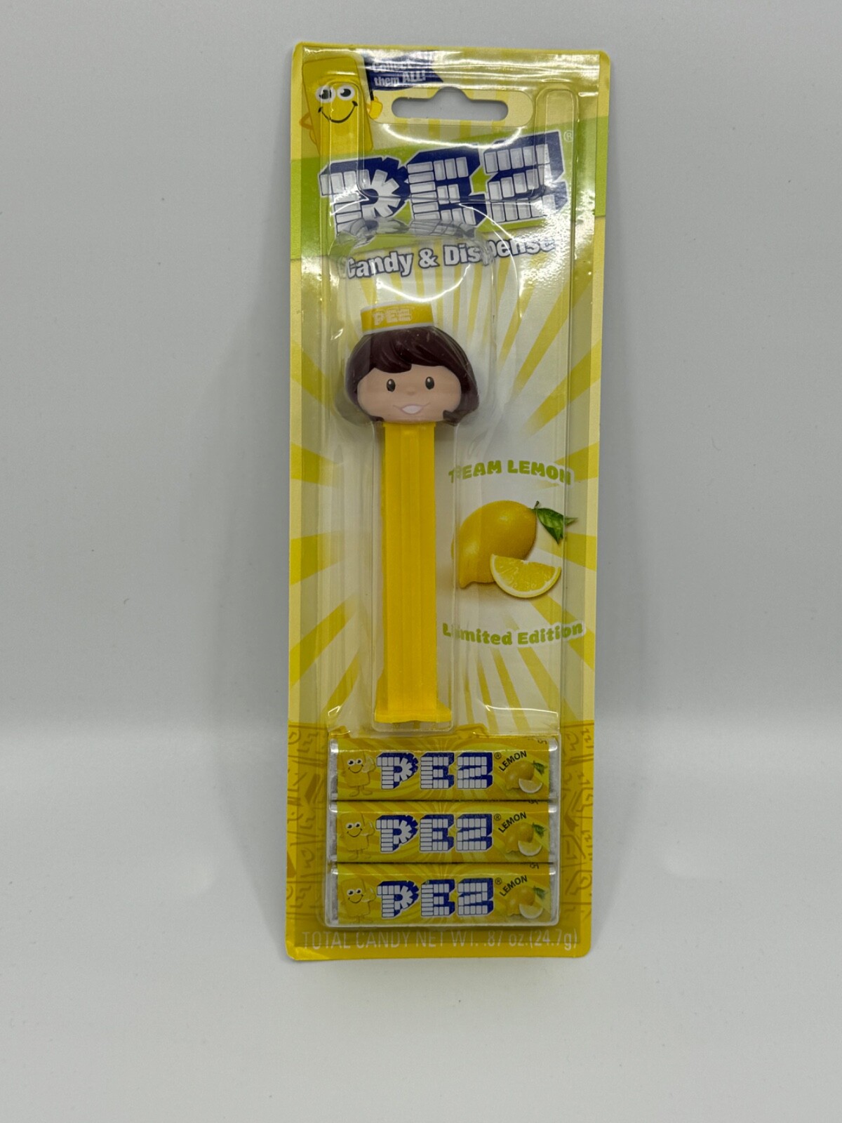 PEZ Presenter Girl Lemon PEZ.com Exclusive ~ Mint On Card ~ 2024 ...