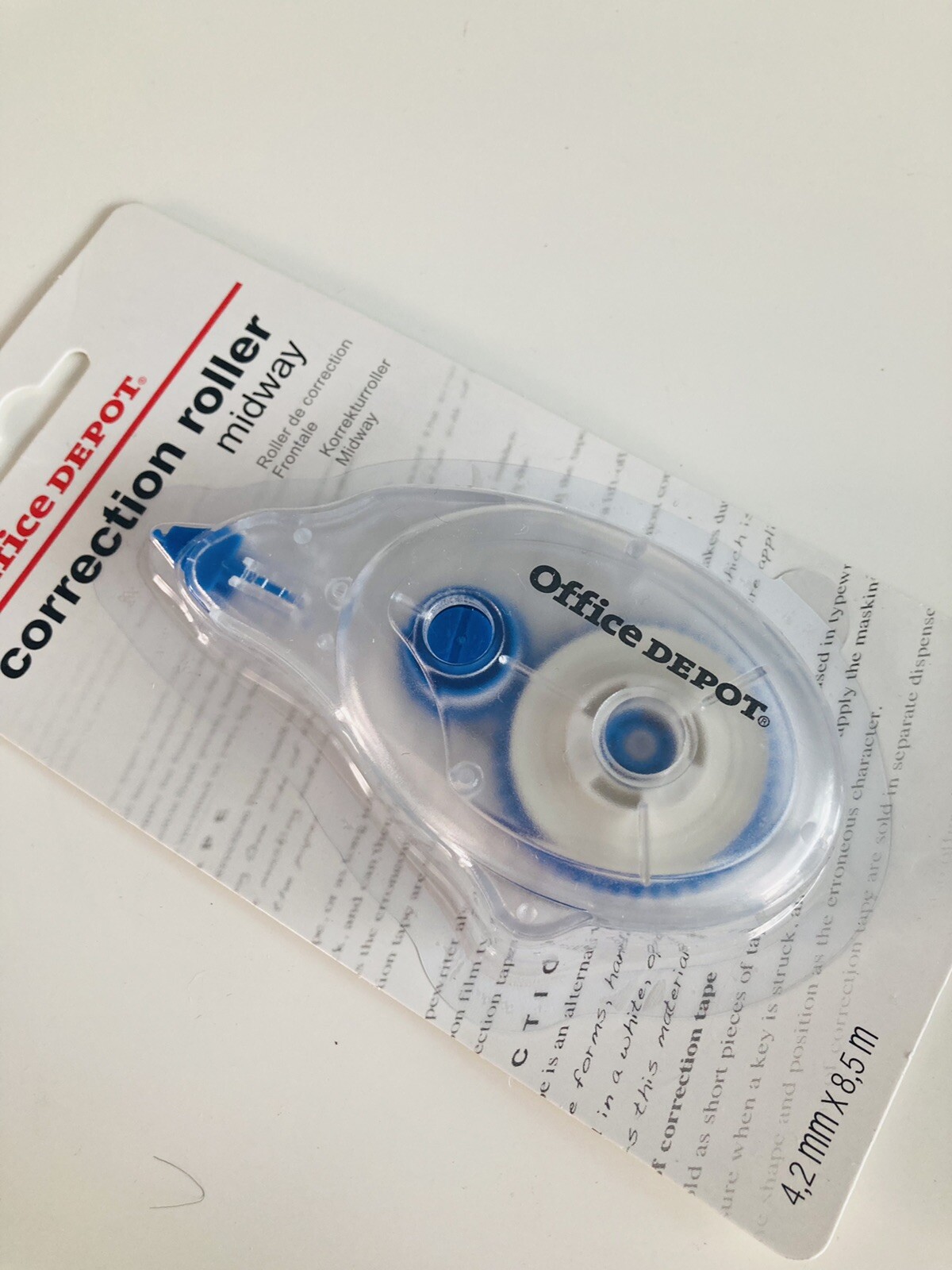 Office DEPOT Correction Roller Midway 4 2 Mm X 8 5 M. UK SELLER for ...