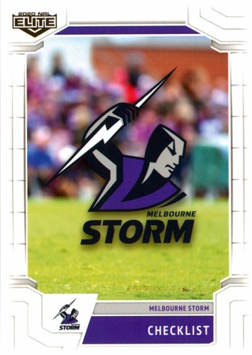 2020 MELBOURNE STORM NRL Premiers Card CLUB LOGO Elite | eBay Australia