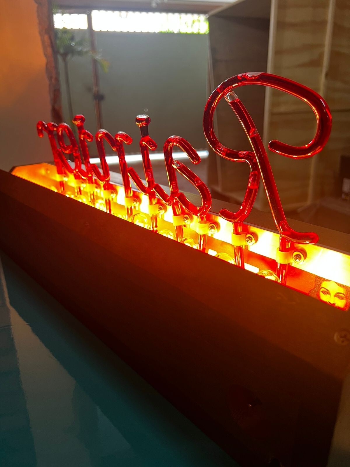 Sign Bubbler , Rainier, Reproduction BioLite bubble sign. Lights up and ...