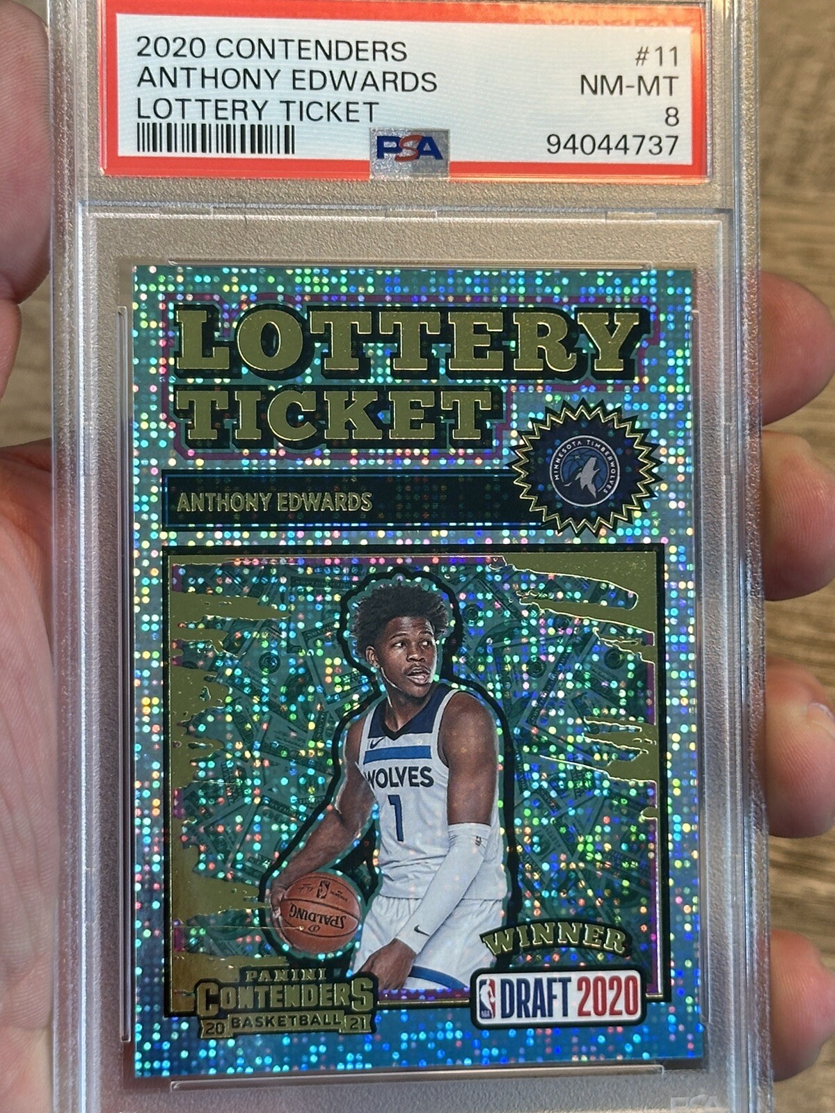 2020-21 Panini Contenders - Lottery Ticket #11 Anthony Edwards (RC) for ...