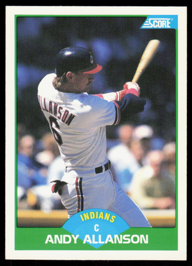 1989 Score 46 Andy Allanson Cleveland Indians | eBay