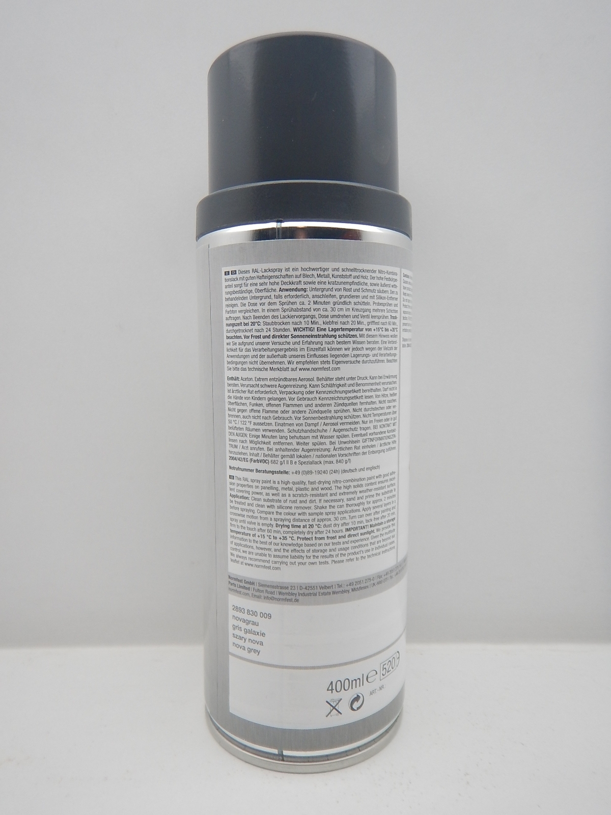 6x NOVAGRAU GRAU RAL 7350 MERCEDES BENZ LACK LACKSPRAY SPRAY SPRAYDOSE ...