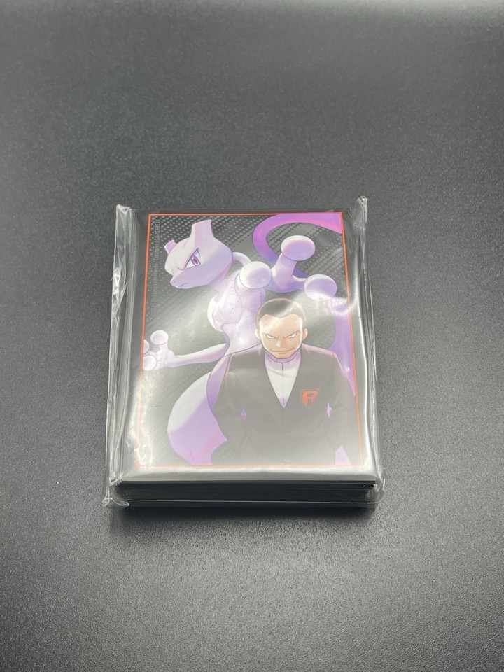 Pokémon TCG Destined Rivals ETB Sleeves Giovanni & Mewtwo 65 Sleeves ...