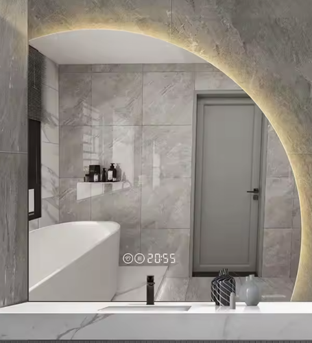Mirror Touch Sensor Bluetooth Bathroom Half Moon | eBay Australia