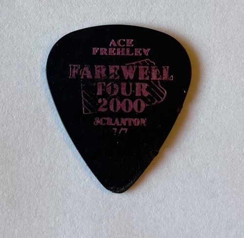 KISS - Ace Frehley - Stage Used - Farewell 2000 Guitar Pick - Scranton ...