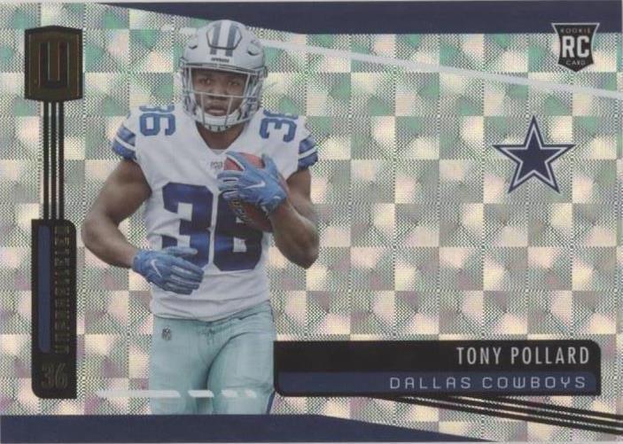 2019 Panini Unparalleled - Rookie Tony Pollard #280 Hyper /25 (AU, RC ...