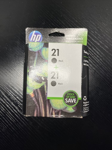 HP 21 (C9351AN) Black Ink Cartridge - 2 Pack | eBay
