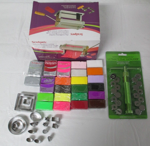 Sculpey Clay Conditioning Machine+CLAY BLOCKS-CLAY EXTRUDER-CLAY ...