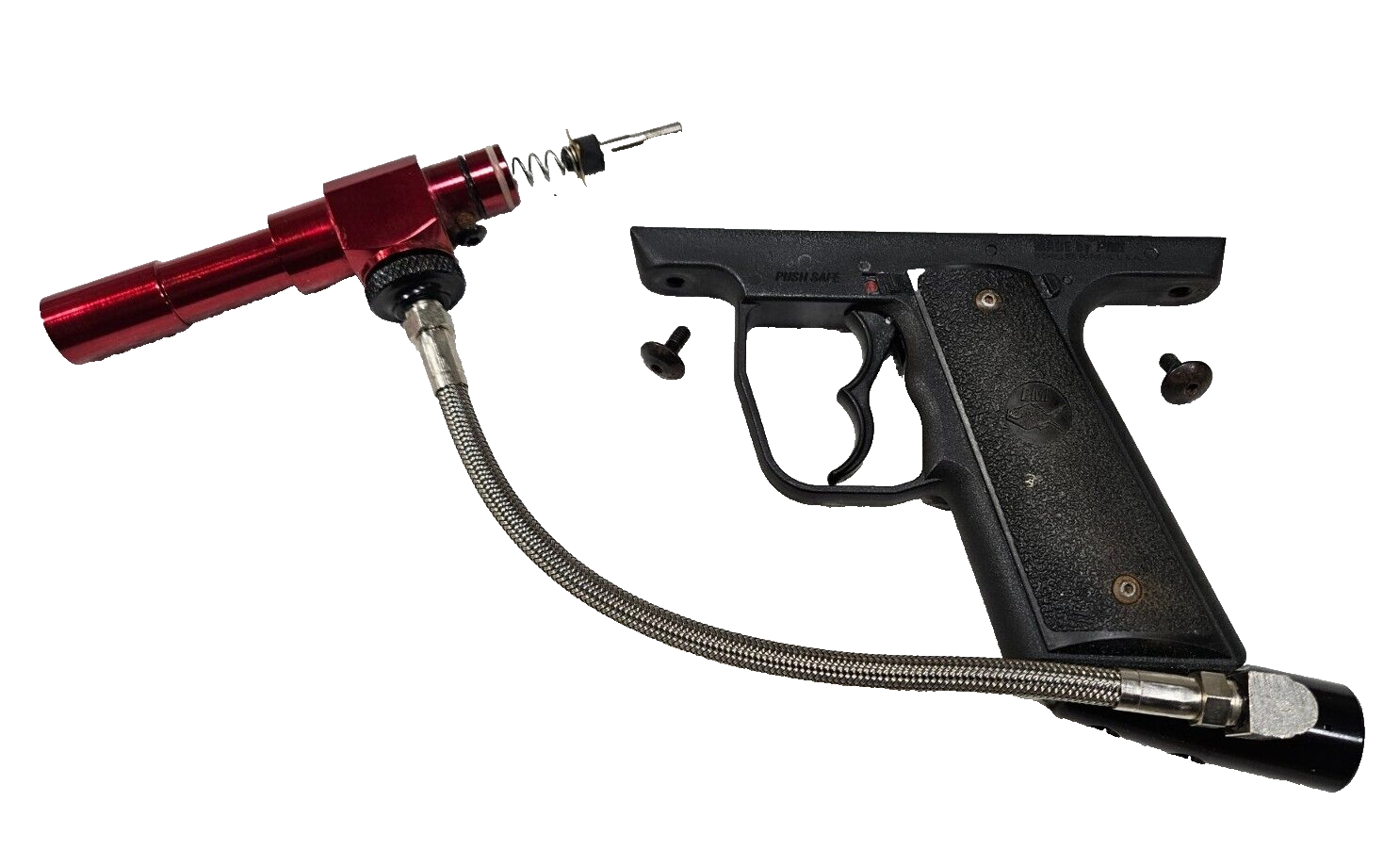 PMI Piranha Paintball Gun Trigger Grip Frame LPV Bottomline Hose Tank ...