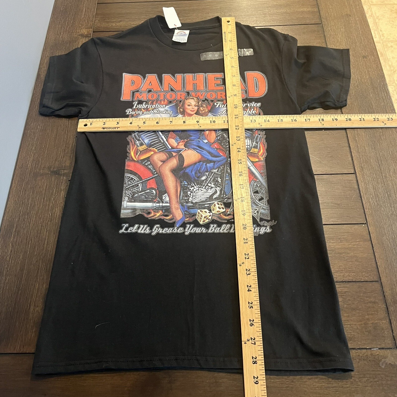 Panhead Motor Works Biker Motorcycle Short Sleeve T-Shirt Biker Tee ...