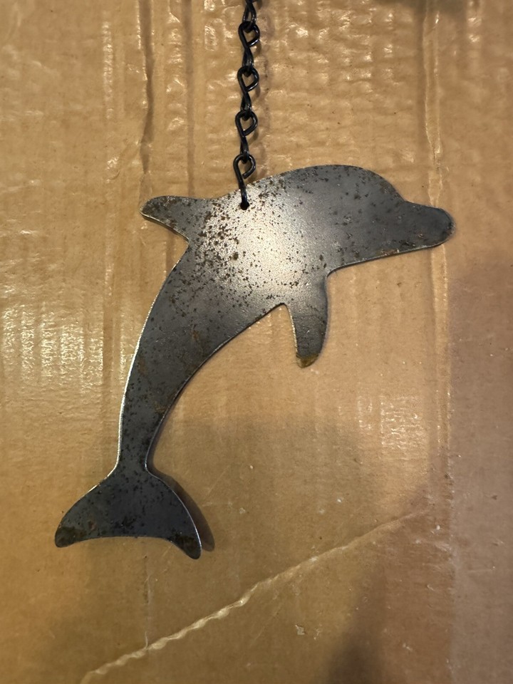 Large Handmade Joe Coniff North Country Style Triangle Wind Chime Bell ...