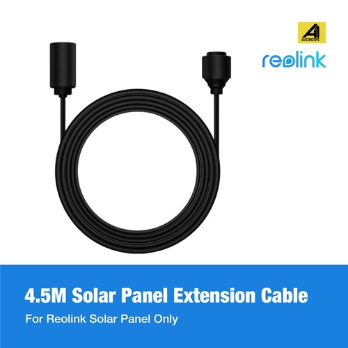 Reolink Solar Panel Extension Cable 4.5m BLACK | eBay