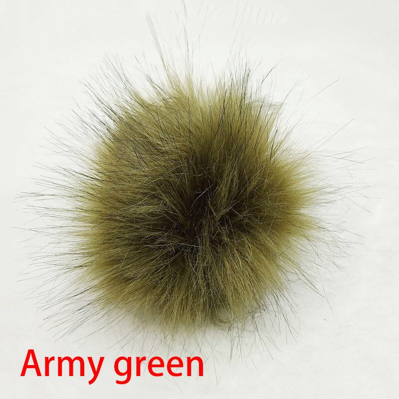 1PC DIY 12CM Cute Faux Rabbit Fur Hair Ball Hairs Knitting Hat ...