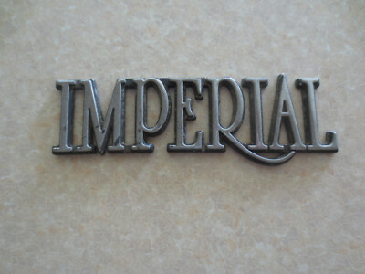 Original Chrysler Imperial car badge | eBay