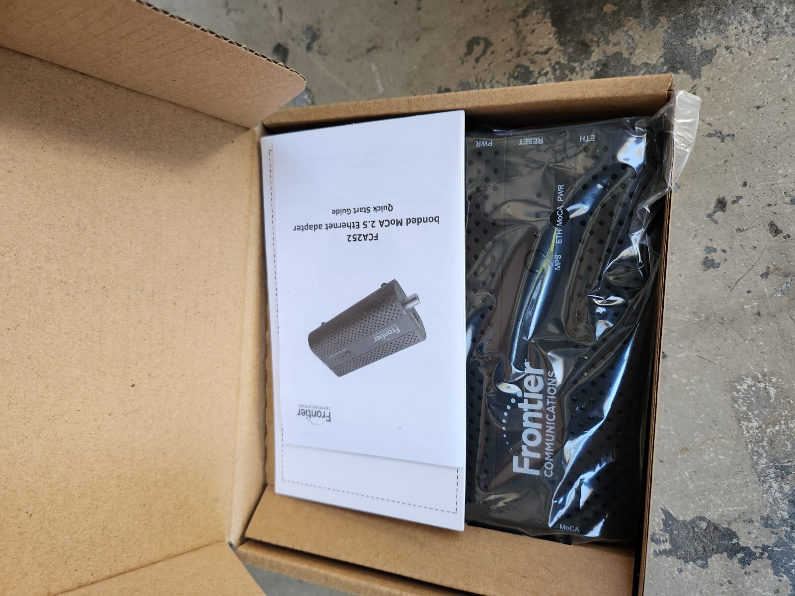 Frontier FCA252 MoCa 2.5 Ethernet Network Adapter Black Brand New | eBay