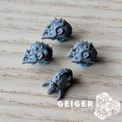 40k World Eaters Chaos Bits | Goremonger Kill Team | Aspirant Feral ...