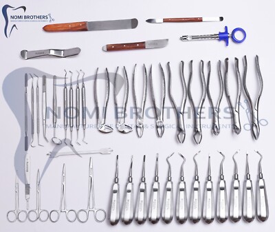 75 Pcs Oral Surgery Dental Kit – Forceps, Elevators, Instruments | eBay