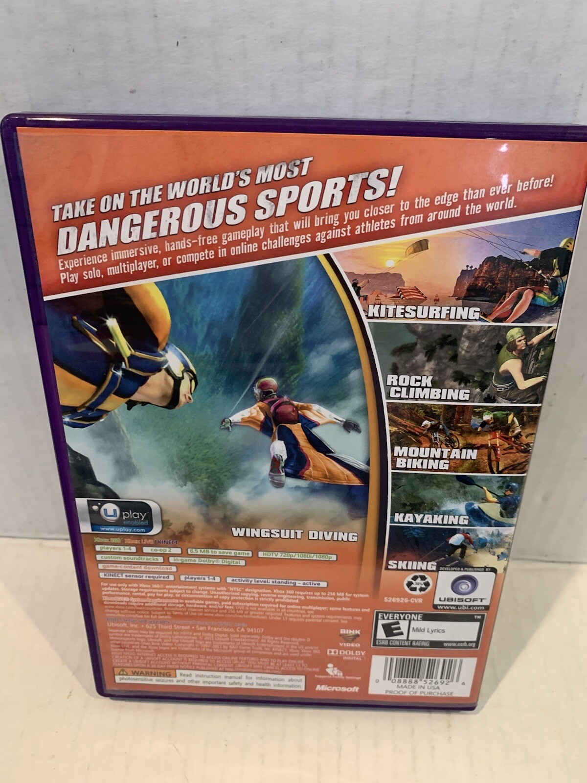 Motionsports Adrenaline Video Game Microsoft Xbox 360 Motion Sports ...