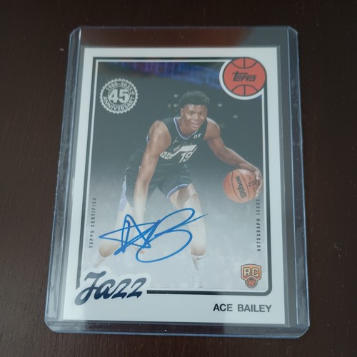 2025-26 Topps Ace Bailey Autograph Rookie Card Utah Jazz | eBay
