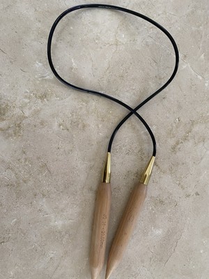 Jumbo Wood Circular Knitting Needles US 36- 20 MM Euc | eBay