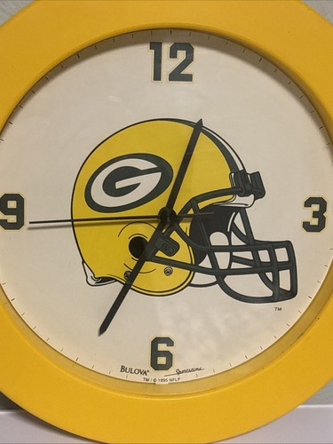 Vtg Dallas Packers Wall Clock Bulova Sportstime 1991 11.5” Rare NFL ...